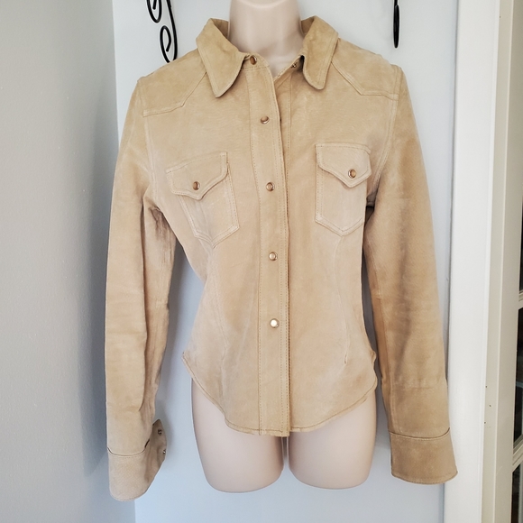 Heart Moon Star | Jackets & Coats | Heart Moon Star Suede Leather Shirt ...